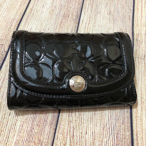 Coach | Bags | Coach Embossed Leather Wallet | Poshmark
